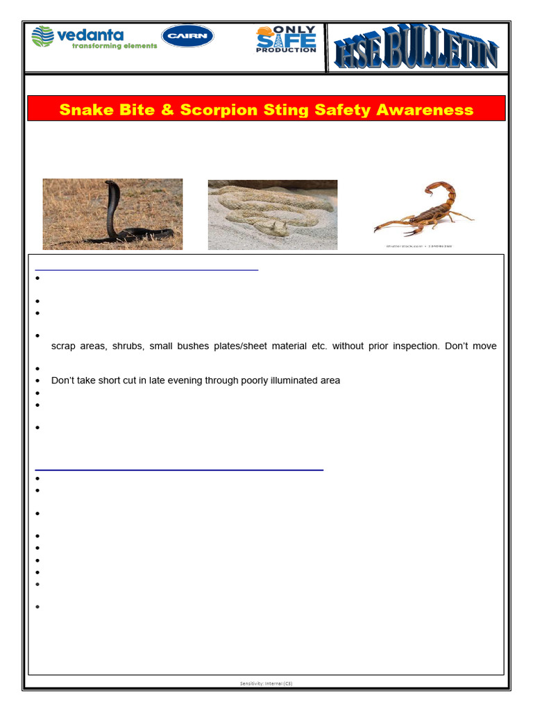 11 D - Snake and Scorpion Safety Awareness | PDF | Snake