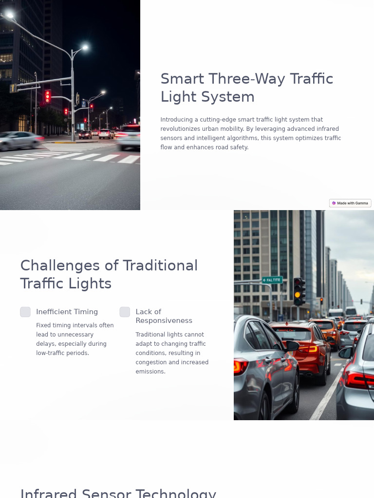 Smart Three Way Traffic Light System | PDF | Traffic | Traffic Light