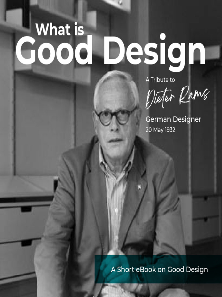 Discover The 10 Principles For Good Design by Dieter Rams 1684400764 | PDF
