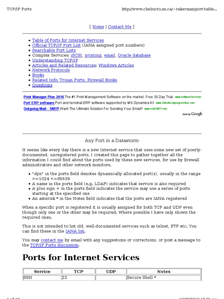 Ports | PDF
