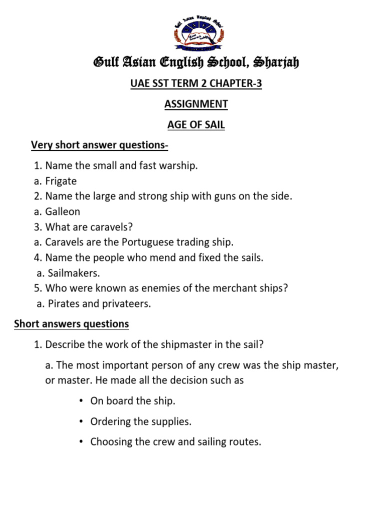 Assignment - Age of Sail | PDF