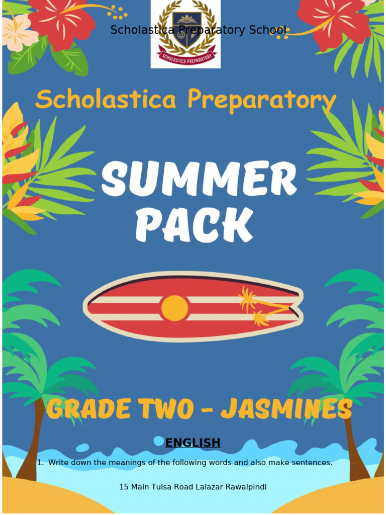 Scholastica Prep School English & Science Tasks | PDF