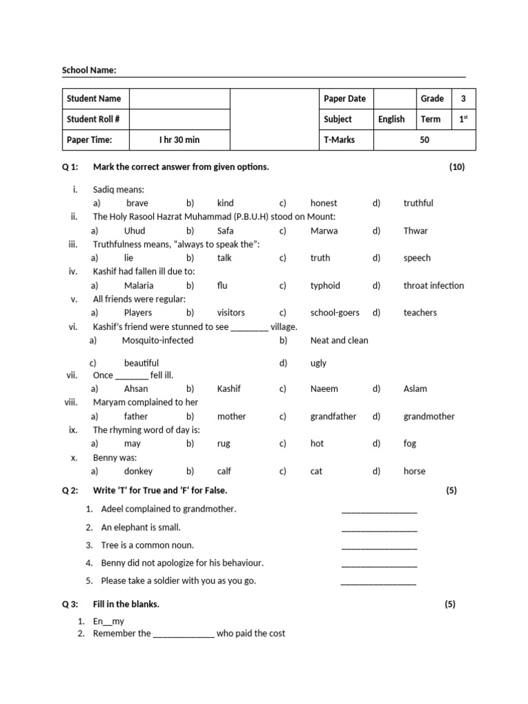 English 3 (1st Term) | PDF | Language Mechanics | Linguistic Typology