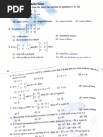Matrices Class 12 PYQ's | PDF | Matrix (Mathematics) | Functional Analysis