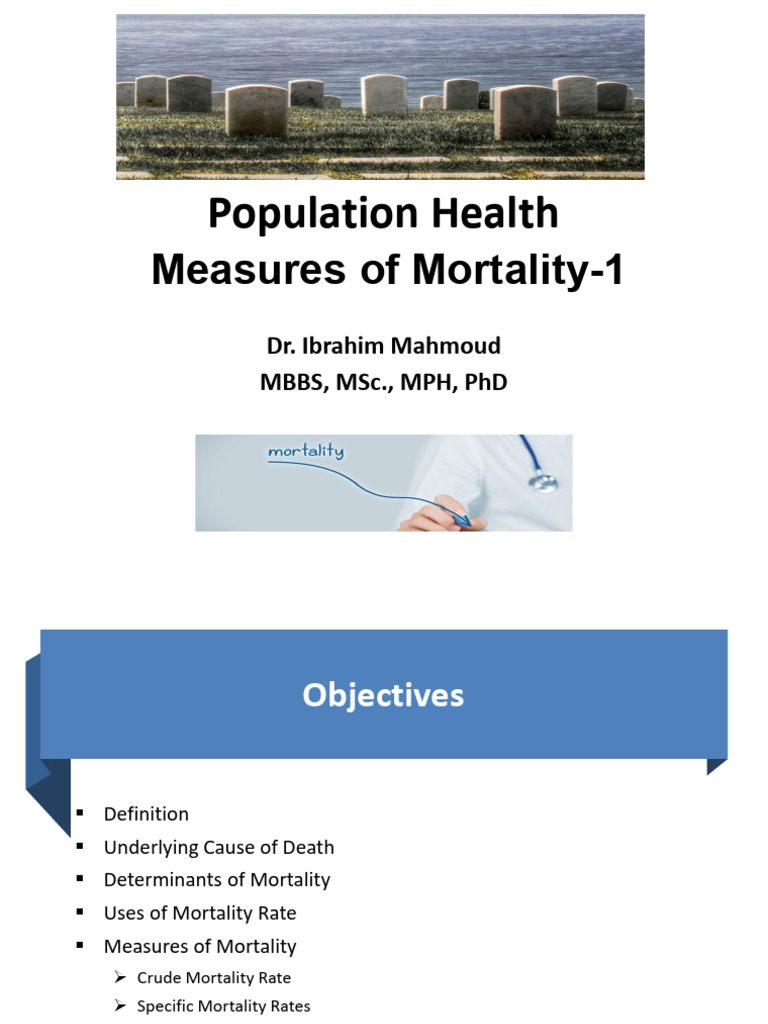 Measures of Mortality - 1 - 2024 | PDF | Mortality Rate | Death