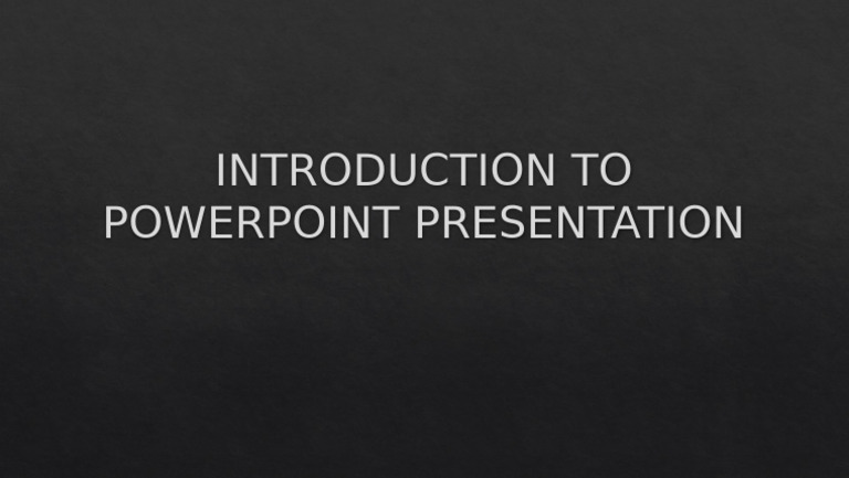 PowerPoint Presentation Basics Guide | PDF