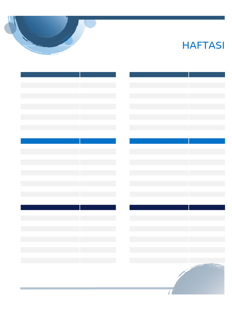 Mavi küreler randevu takvimi | PDF