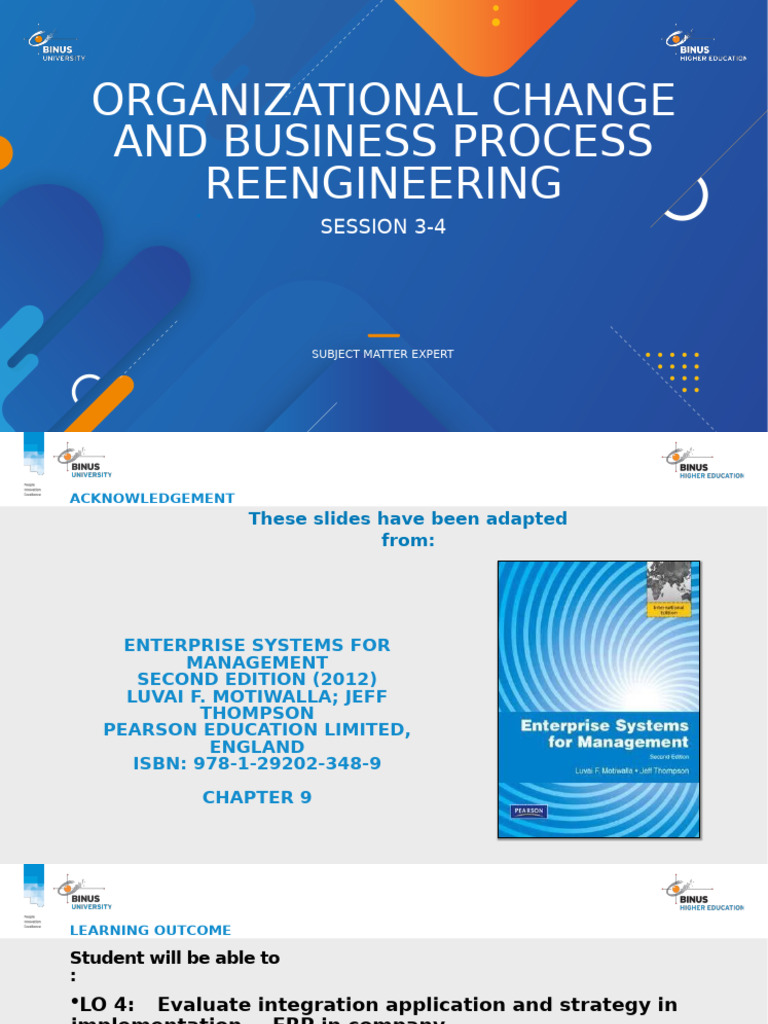 20231220181318D3064 NEW Ses0304 Chap09 Organizational Change and BPR | PDF | Business Process ...