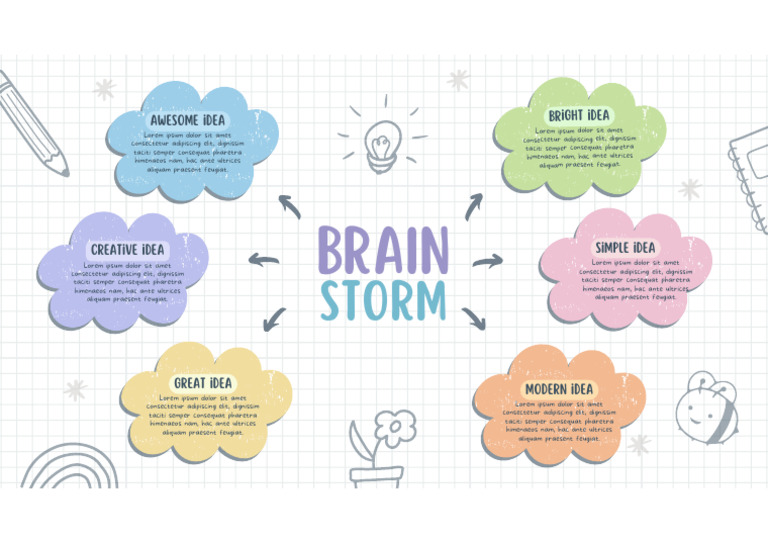 Green and Blue Playful Illustrative Mind Map 2 | PDF