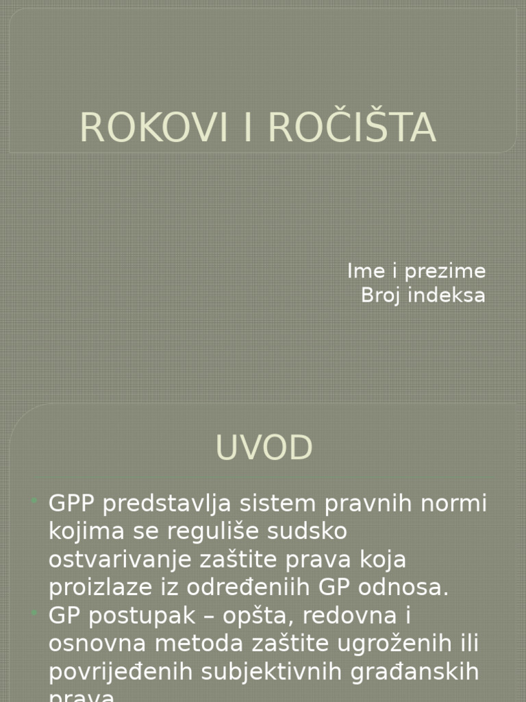 Rokovi I Rocista | PDF