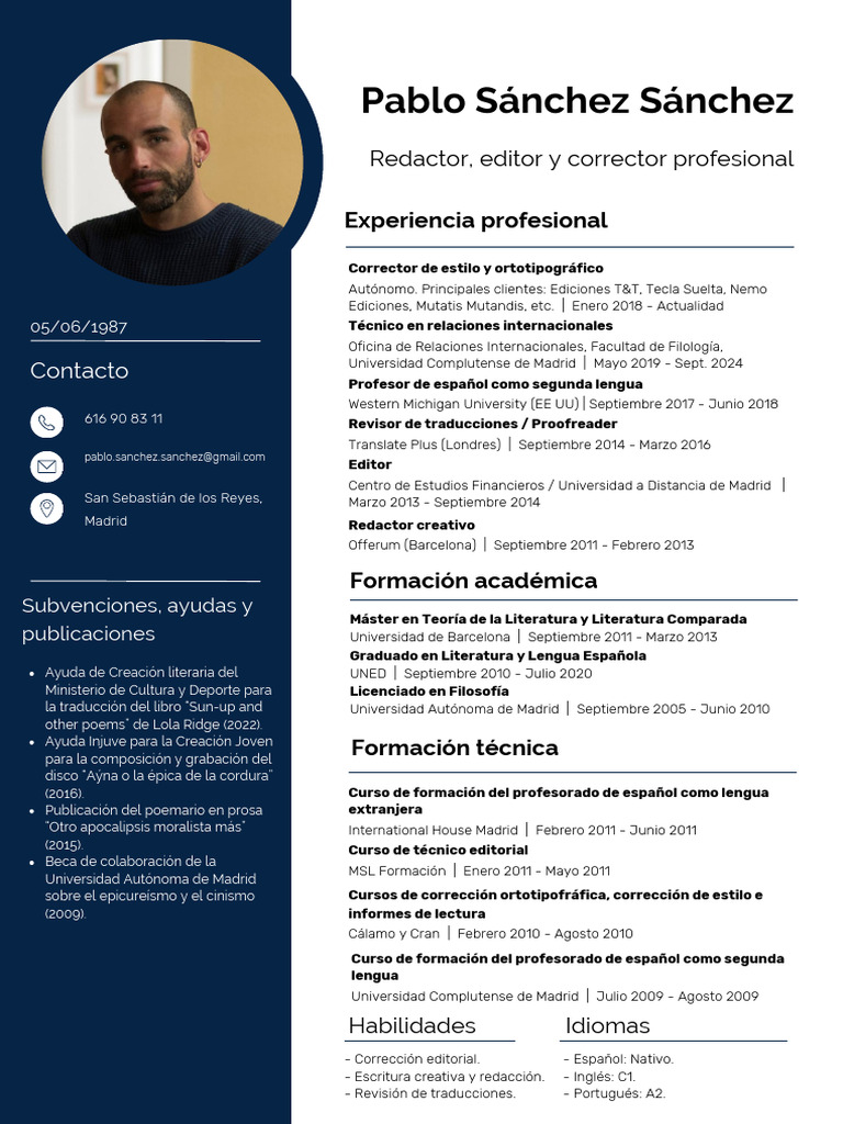 Pablo Sánchez Sánchez | PDF | Edición de copia | Escritura