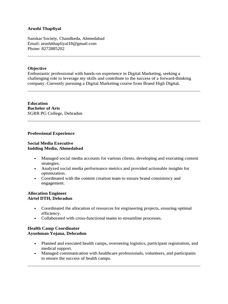 resume1 | PDF