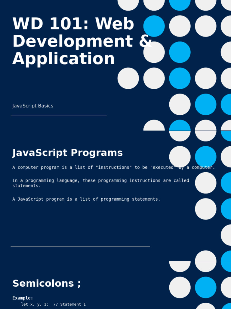 Chapter 6 - JavaScript Basics | PDF | Java Script | Variable (Computer ... Chapter 6 - JavaScript Basics | PDF | Java Script | Variable (Computer ...