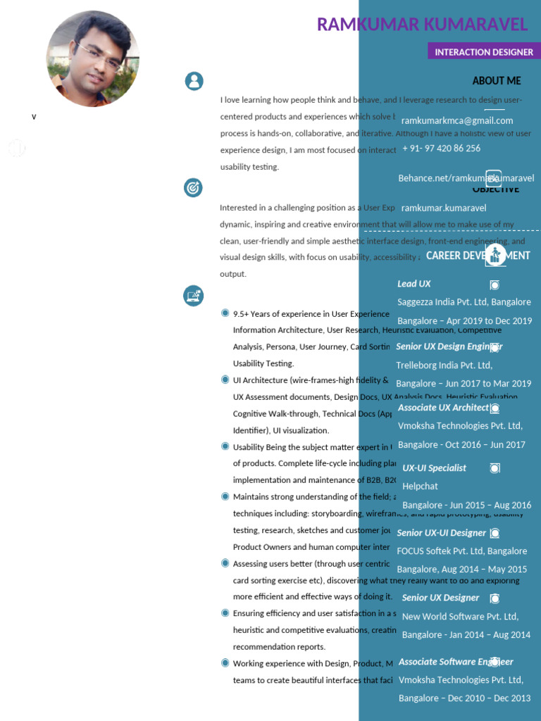 Ramkumar_Kumaravel_9.5+_UX | PDF | Usability | Software Engineering