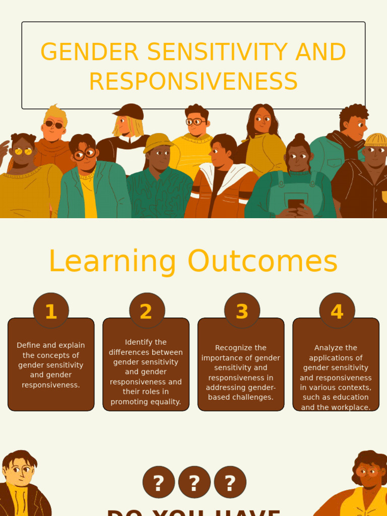 Gender Sensitivity and Responsiveness Study Guide | PDF | Gender ...