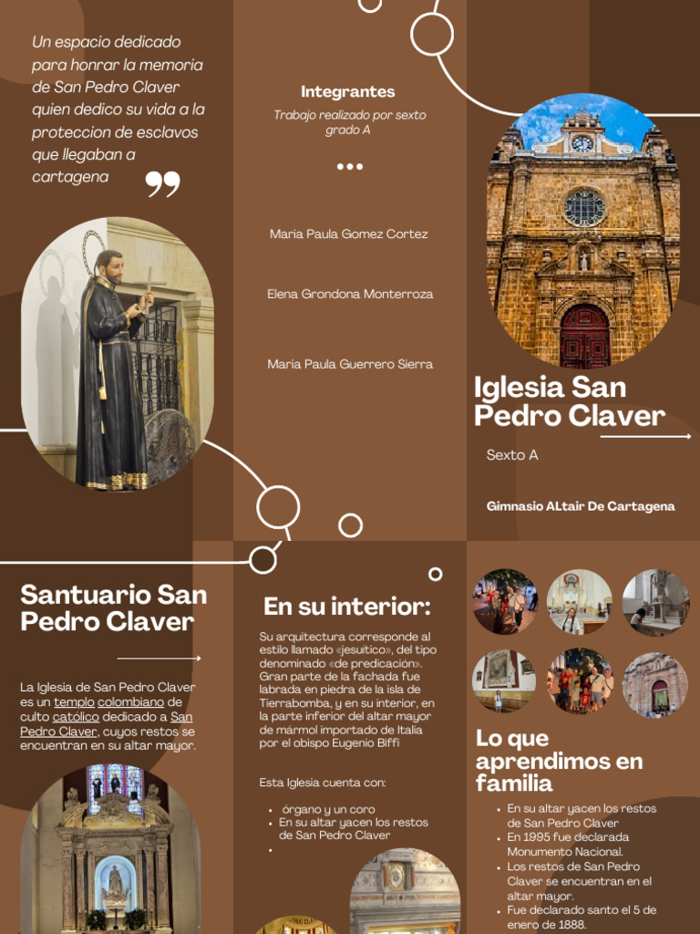 Brown Creative World City Tour Trifold Brochure | PDF | Iglesia (edificio) | Altar