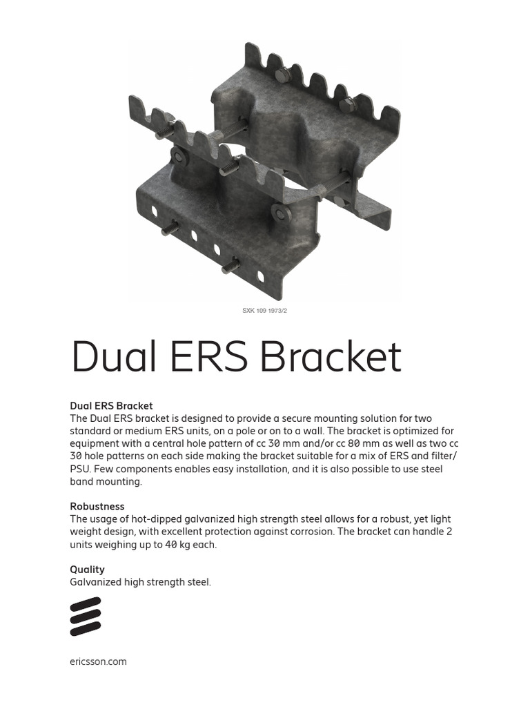 Dual ERS Bracket Specifications | PDF
