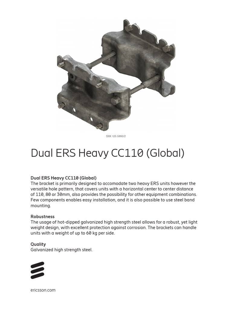 Dual ERS Heavy Bracket SXK 125 5993/2 | PDF