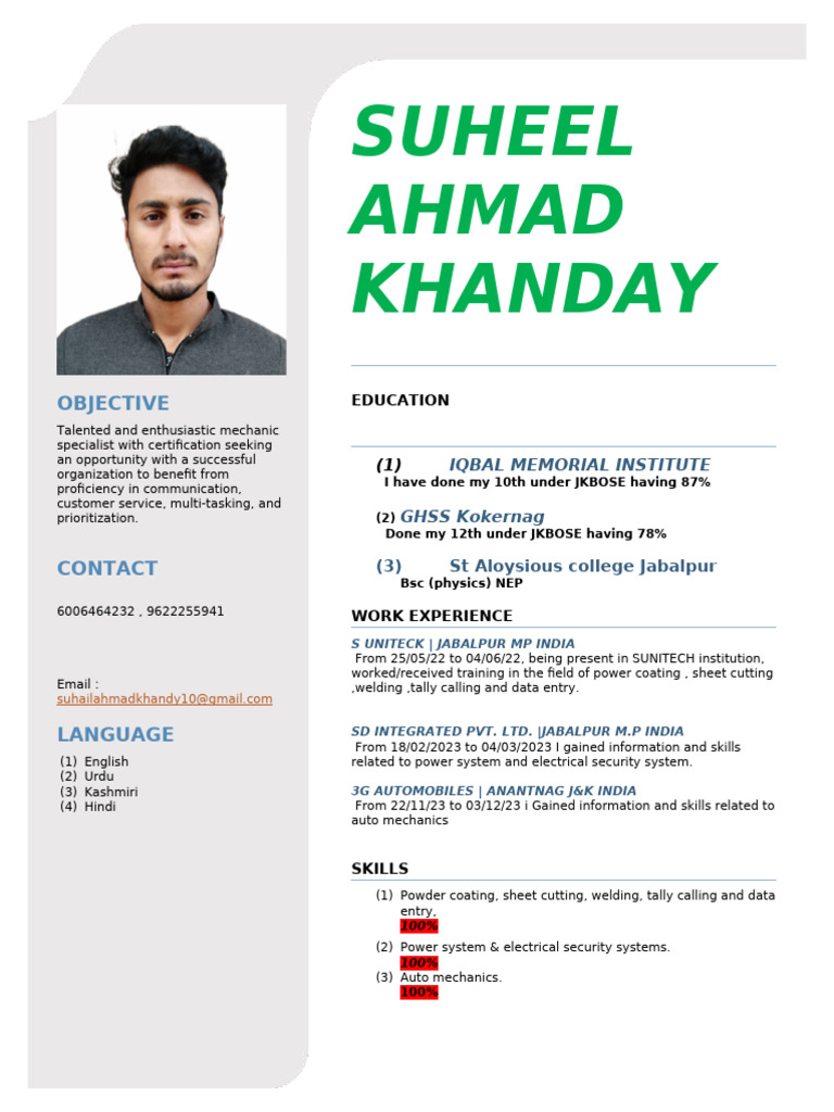 Suhail Resume . | PDF