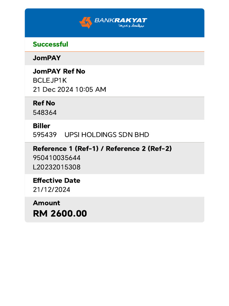 Receipt Bank Rakyat - 20241221020514011 | PDF