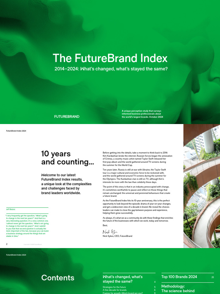 FutureBrand Index 2024 Insights | PDF | Brand | Customer Experience