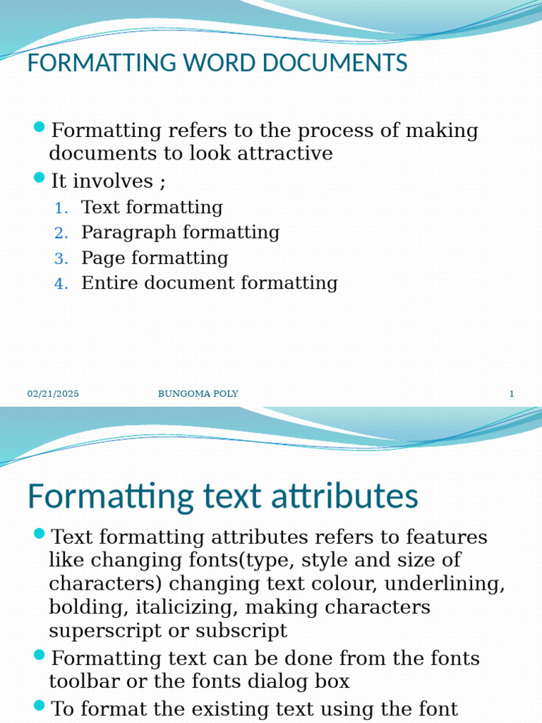 Formatting Word Documents | PDF | Paragraph | Letter Case