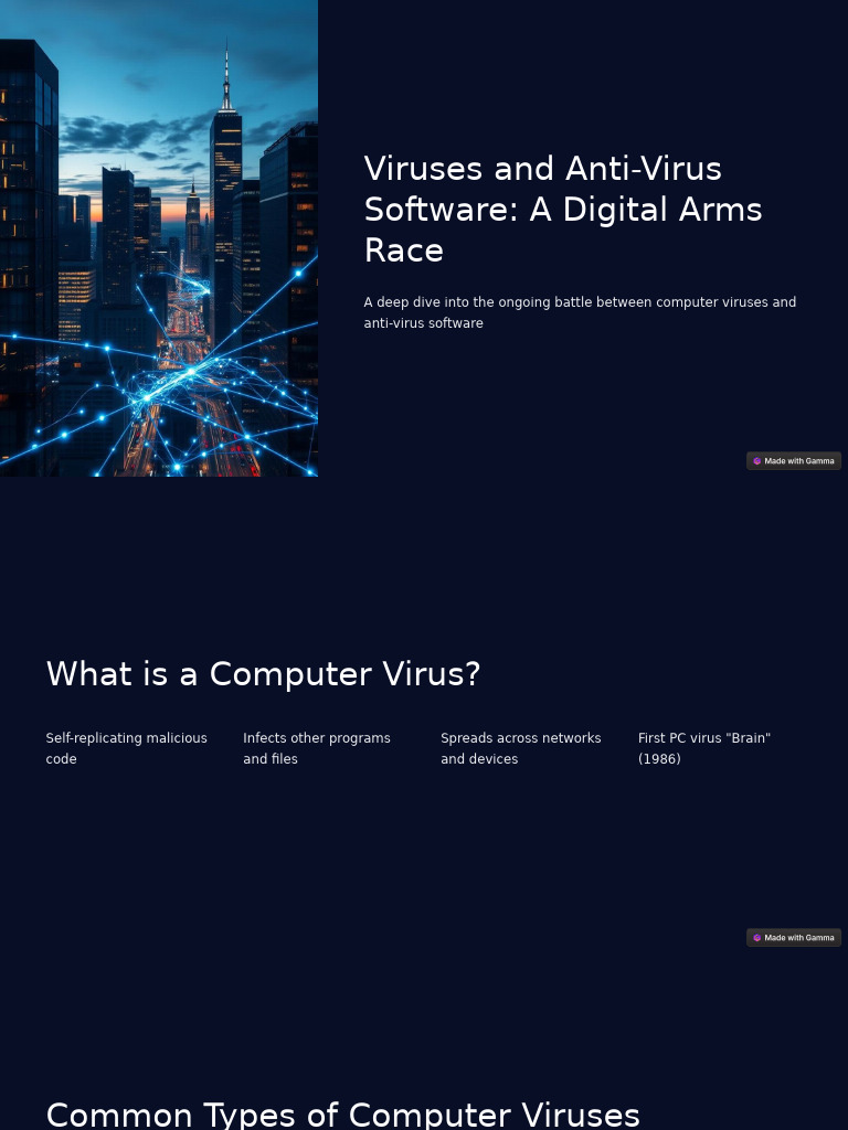 Cybersecurity: Viruses vs. Anti-Virus | PDF