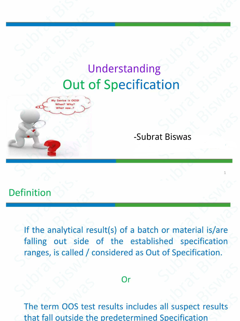 OUT OF SPECIFICATIONS | PDF