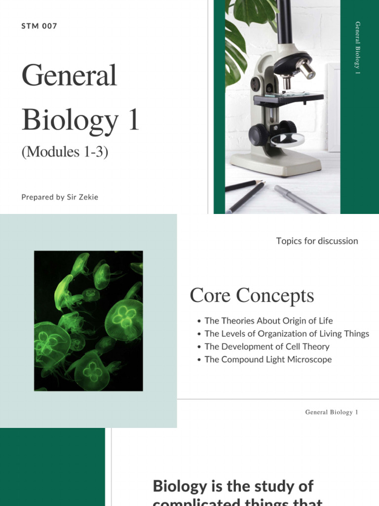 Gen Bio 1 - Modules 1 3 | PDF