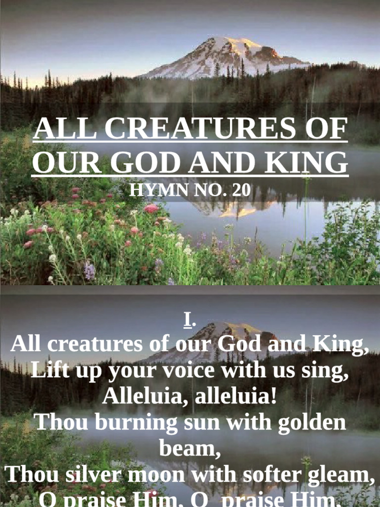 All Creatures of Our God and King | PDF