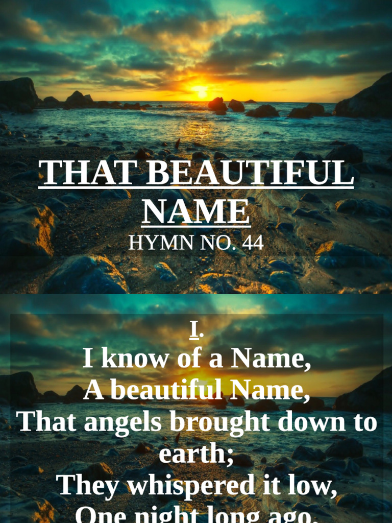 Beautiful Name Hymn Lyrics | PDF
