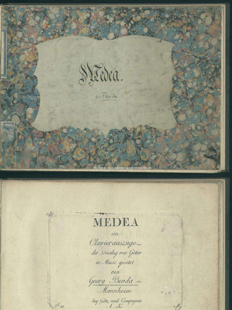 BENDA Medea - Vocal score | PDF
