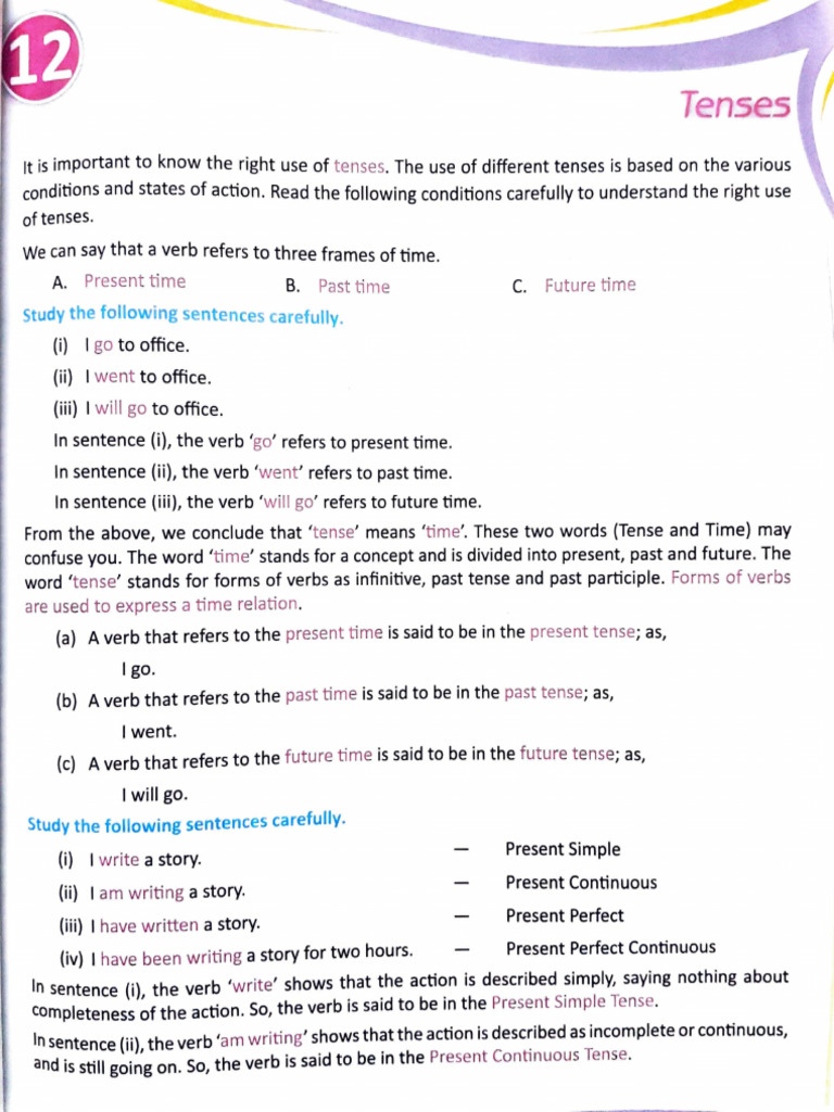 Tenses and Active Passive Voice Excercise | PDF | Grammatical Tense | Verb