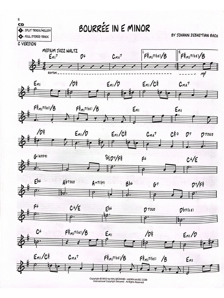 Bouree I Gavote | PDF