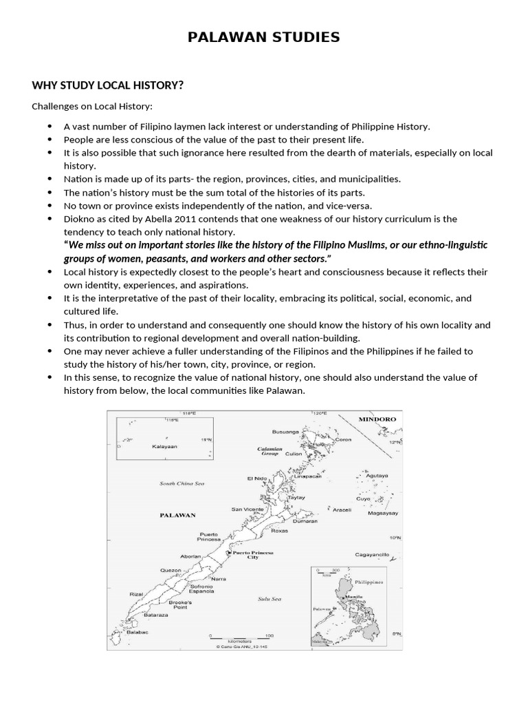 Importance of Local History in Palawan | PDF