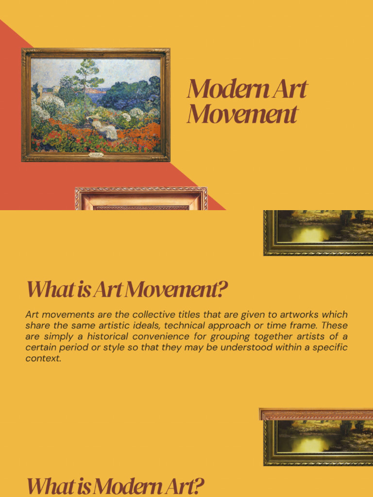 Artapp Lesson 7 - Modern Art Movement | PDF