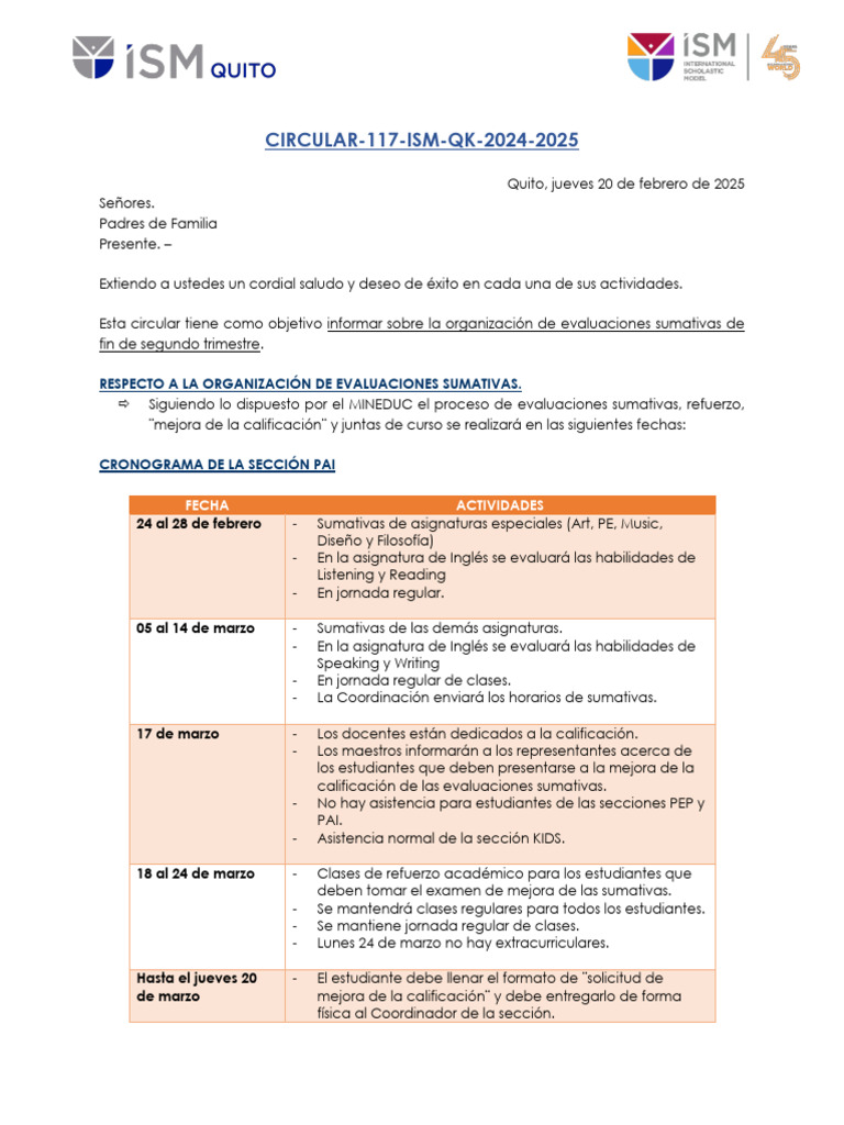 Ism - Sumativas Segundo Trimestre | PDF