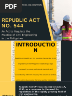 RA No. 544 | PDF | Engineer | Civil Engineering