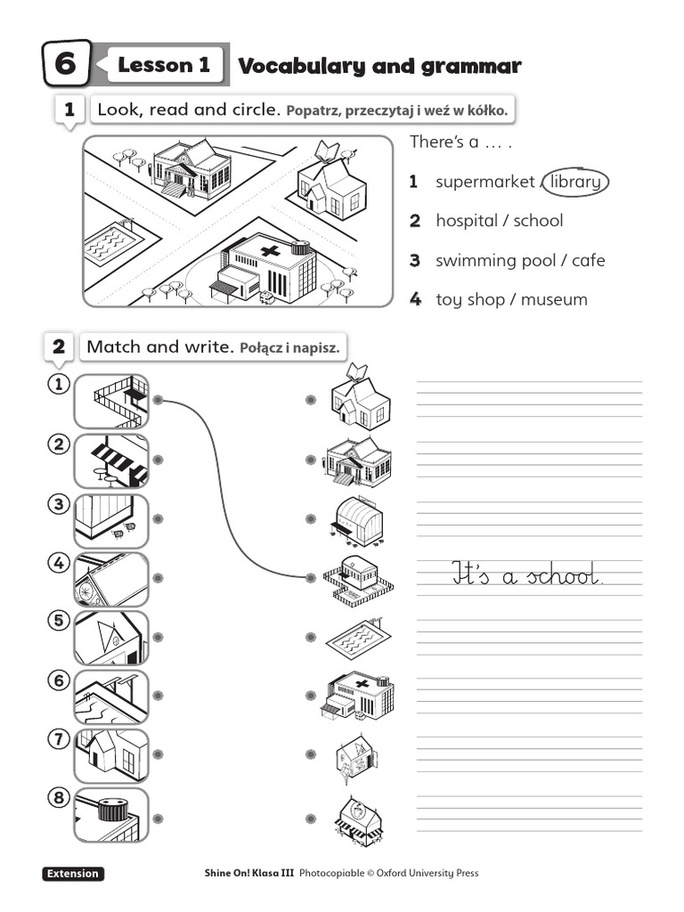 Shine On 3 01 - Vocab - & - Gram - Wkshts - Lesson - 1 - 21 | PDF