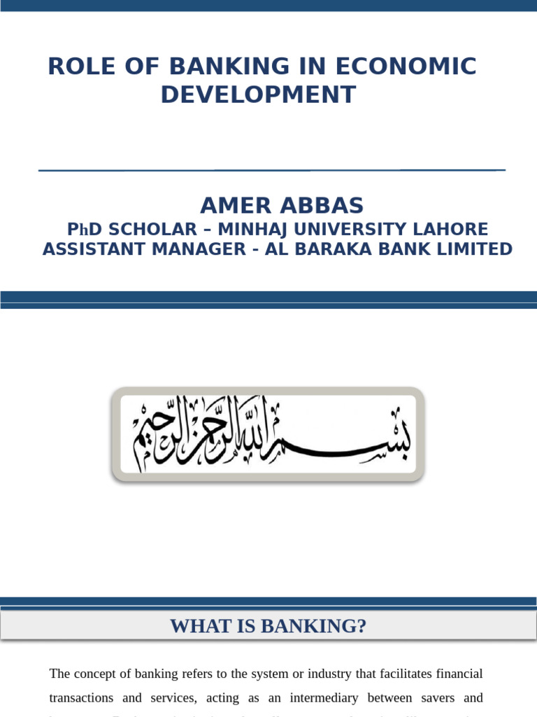 Banking's Role in Economic Growth | PDF | Banks | Money