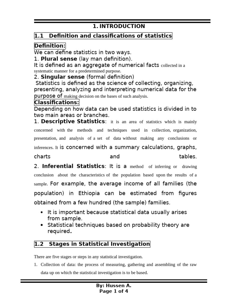 statistics 1-1 | PDF | Statistics | Data