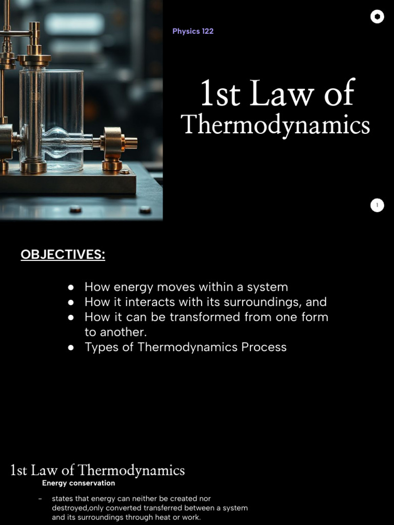 1st 2nd Law of Thermodynamics | PDF | Heat | Mechanics