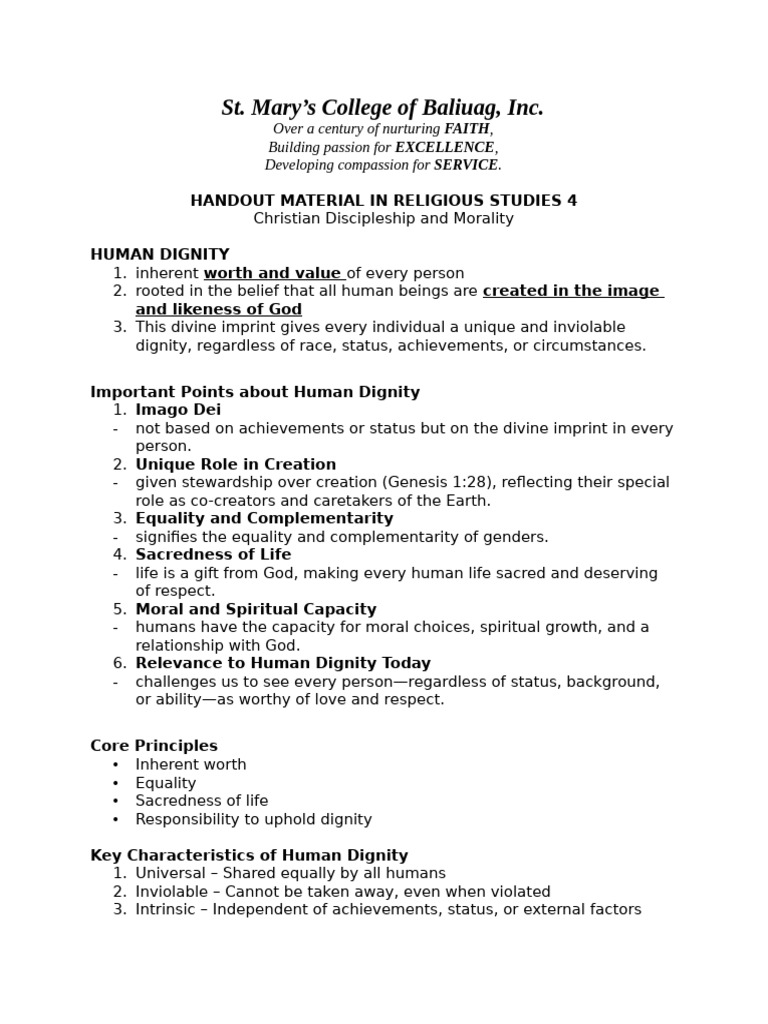 HANDOUT-MATERIAL-IN-RS-4 | PDF | Salvation | Dignity
