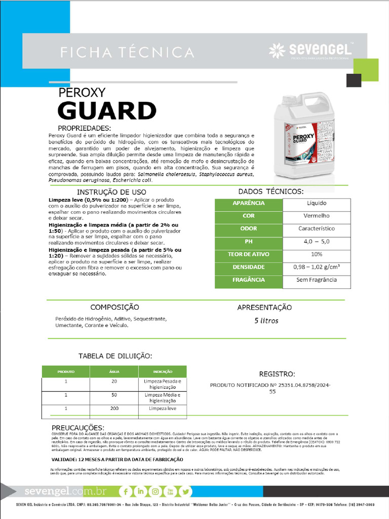 FT Peroxy Guardian | PDF