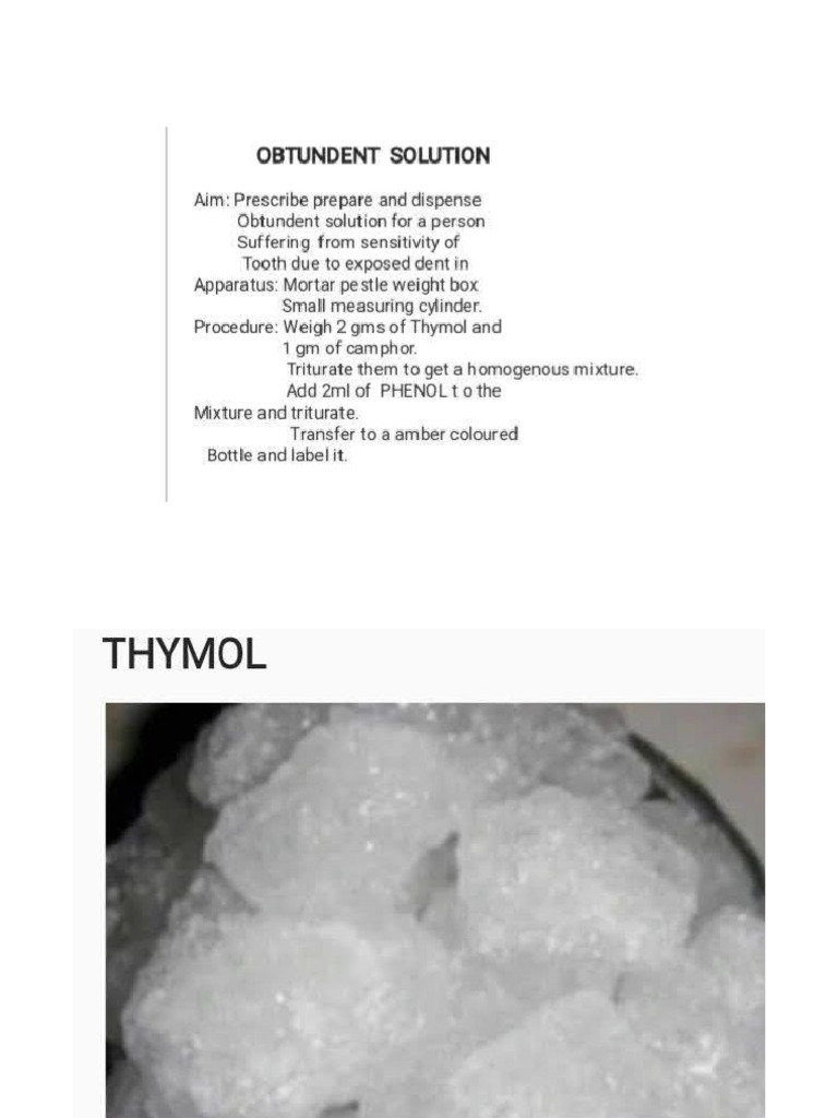 Obtundent Solution | PDF