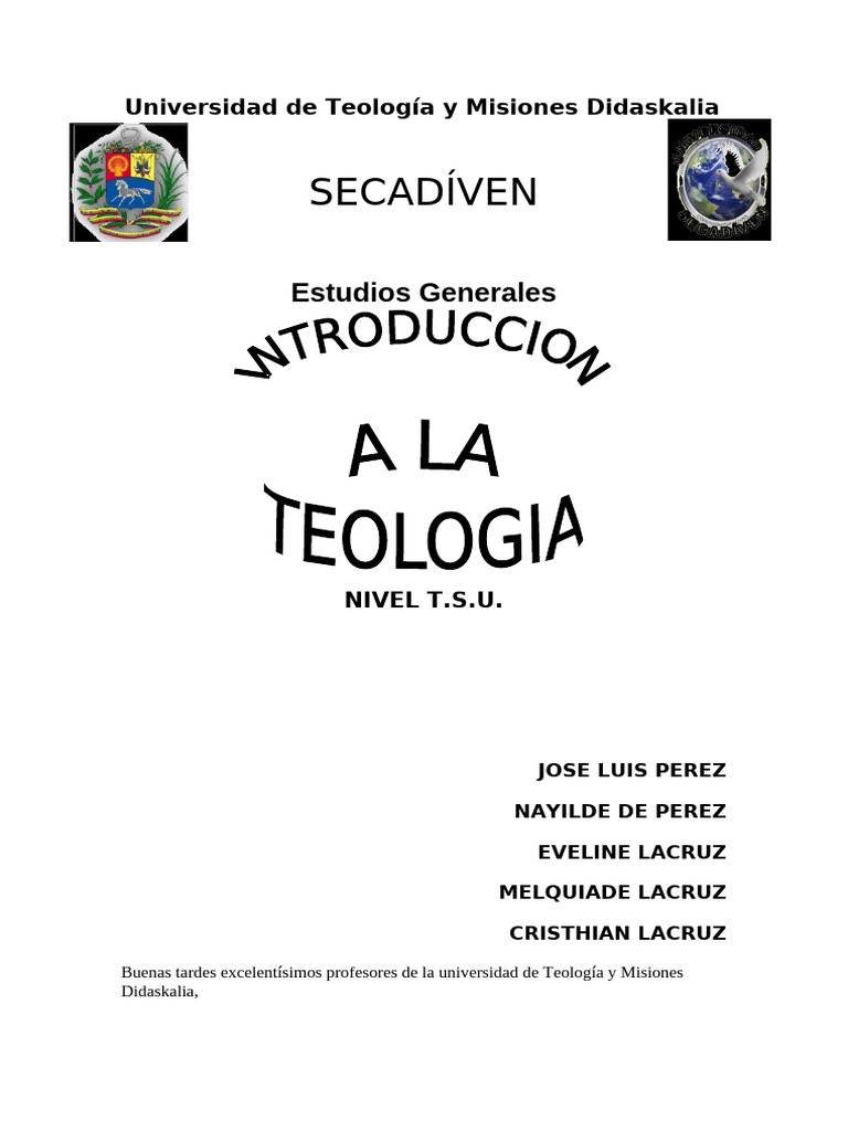 Definición de Teología | PDF | Martin Luther | Teología