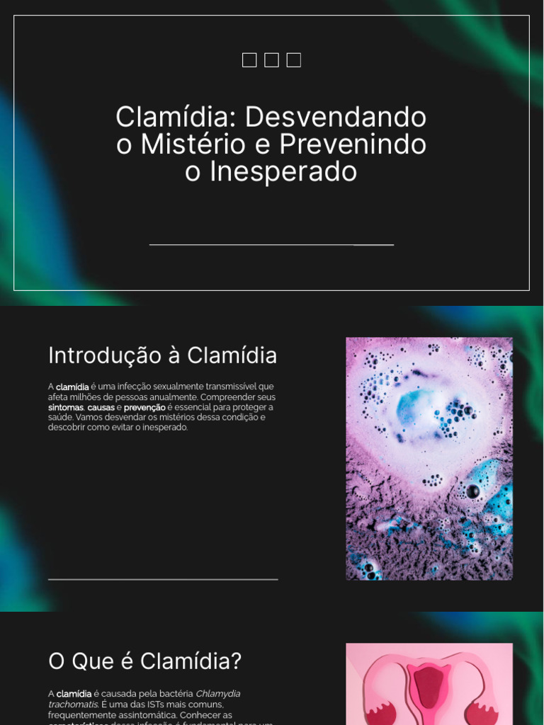 Clamídia: Sintomas, Prevenção e Tratamento | PDF