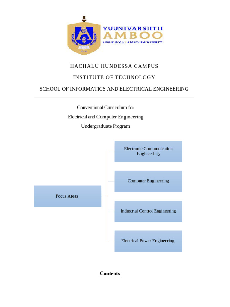 ECENG UG Conventional Curiculum | PDF | Engineering | Electrical ...