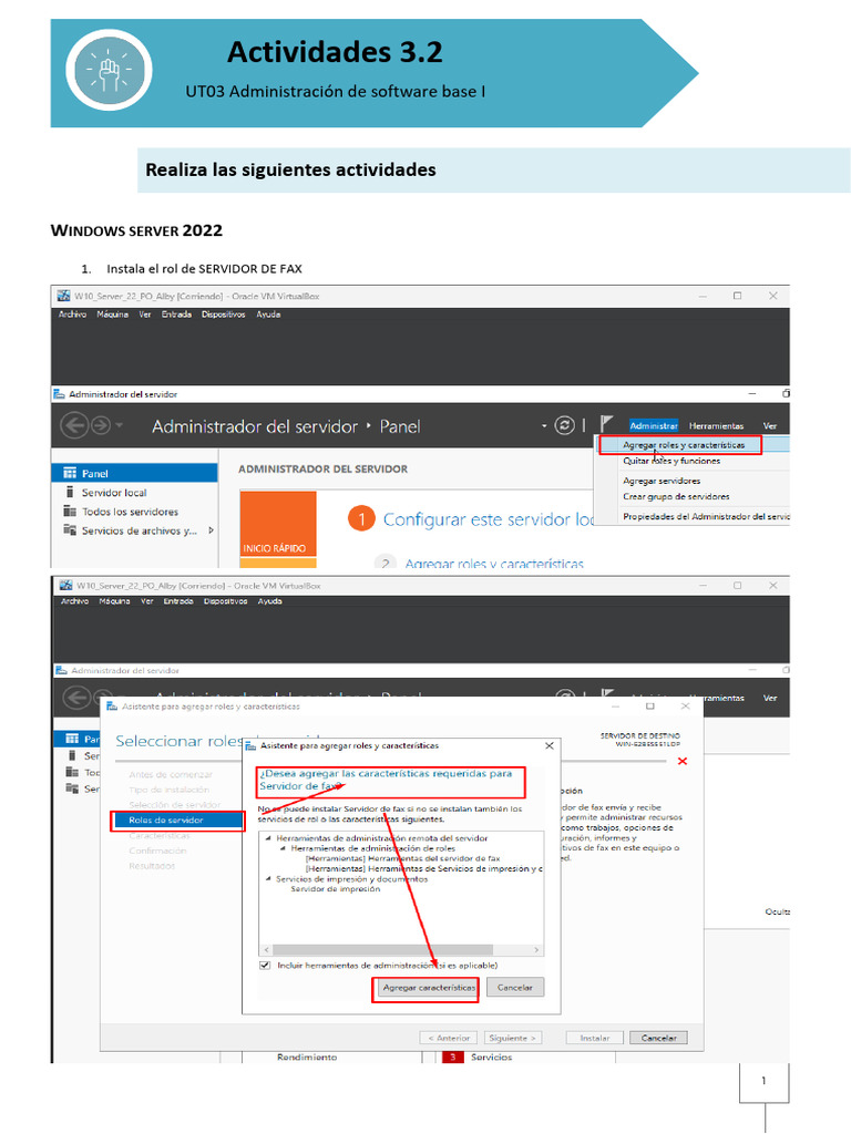 UT03 Actividades 3.2 - Instalación en Server y Ubuntu (Alby Cabrera Falcón) | PDF | Servidor ...