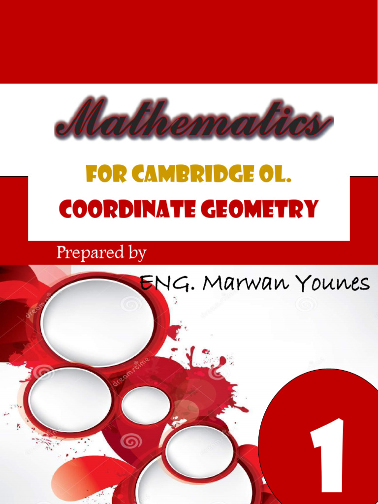 Coordinate Geometry | PDF | Line (Geometry) | Analytic Geometry
